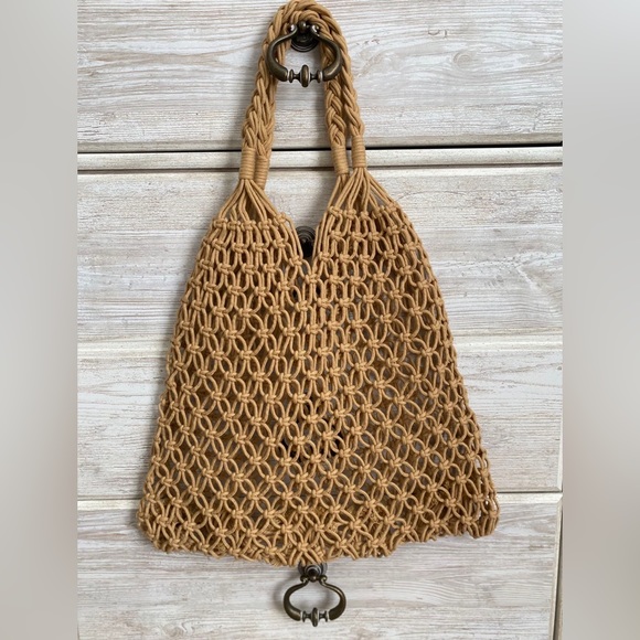 Bags | Tan Boho Beach Bagbridesmaids Gift | Poshmark